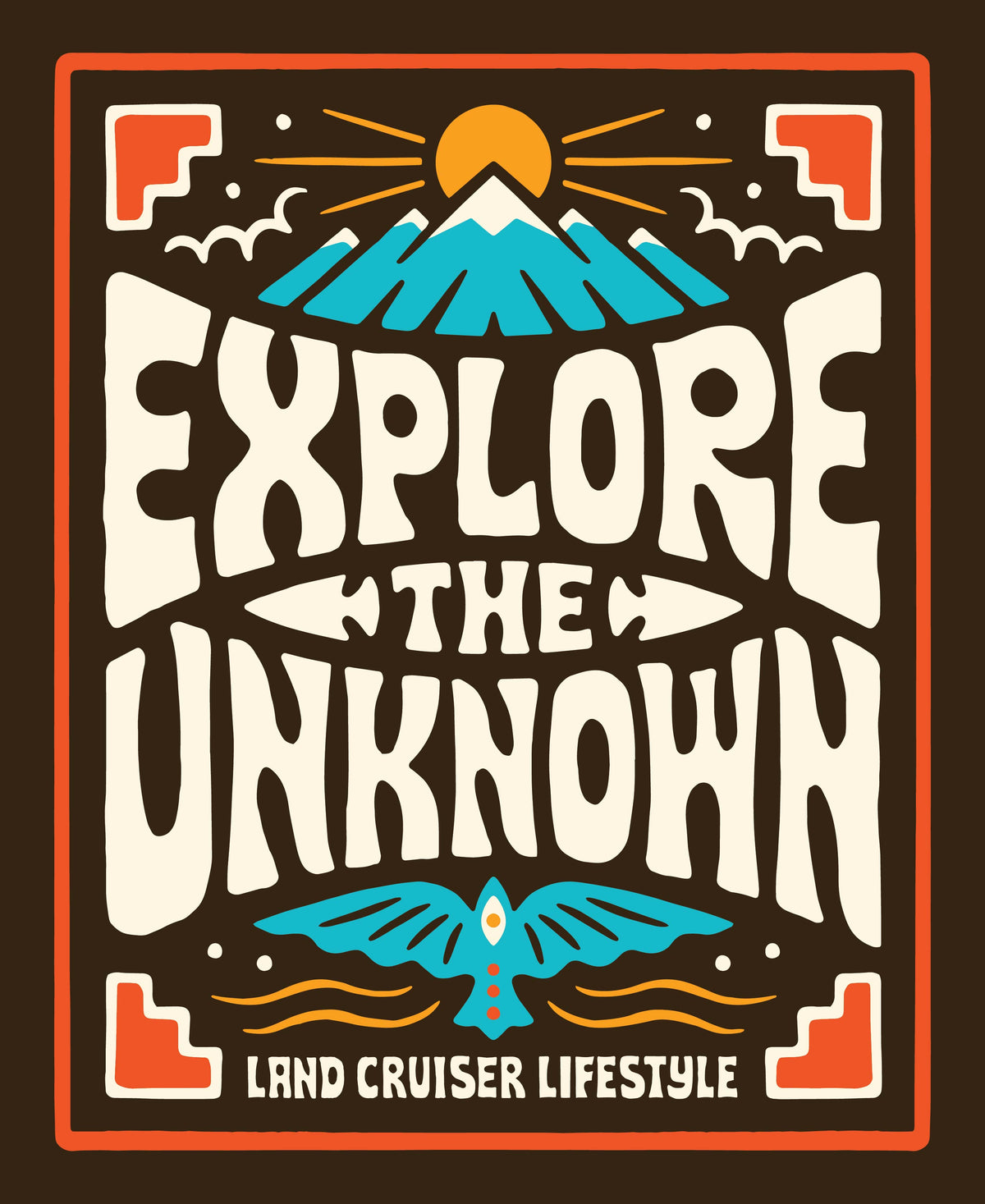 Land Cruiser Lifestyle Explore The Unknown Sticker