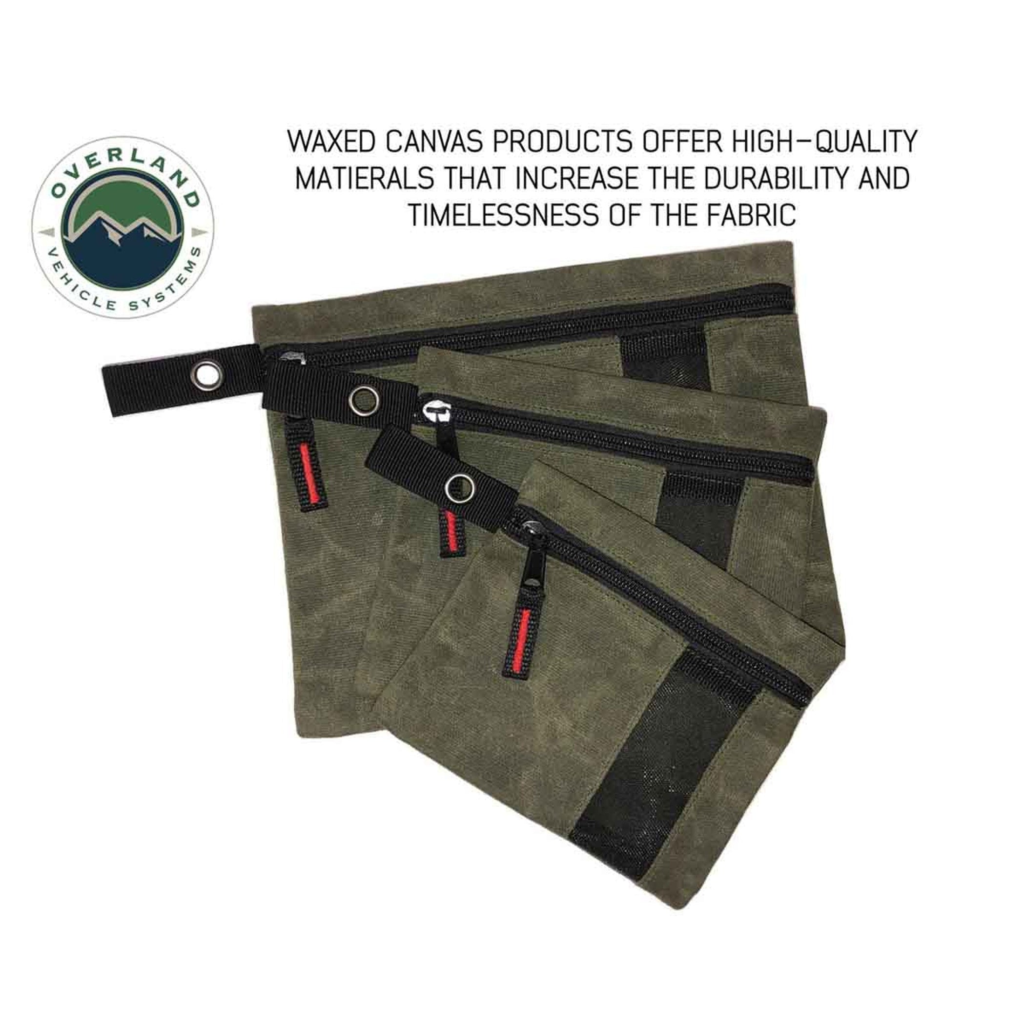 Overland Vehicle Systems Small Size 3 Bag Set of Storage Bags #12 Waxe ...