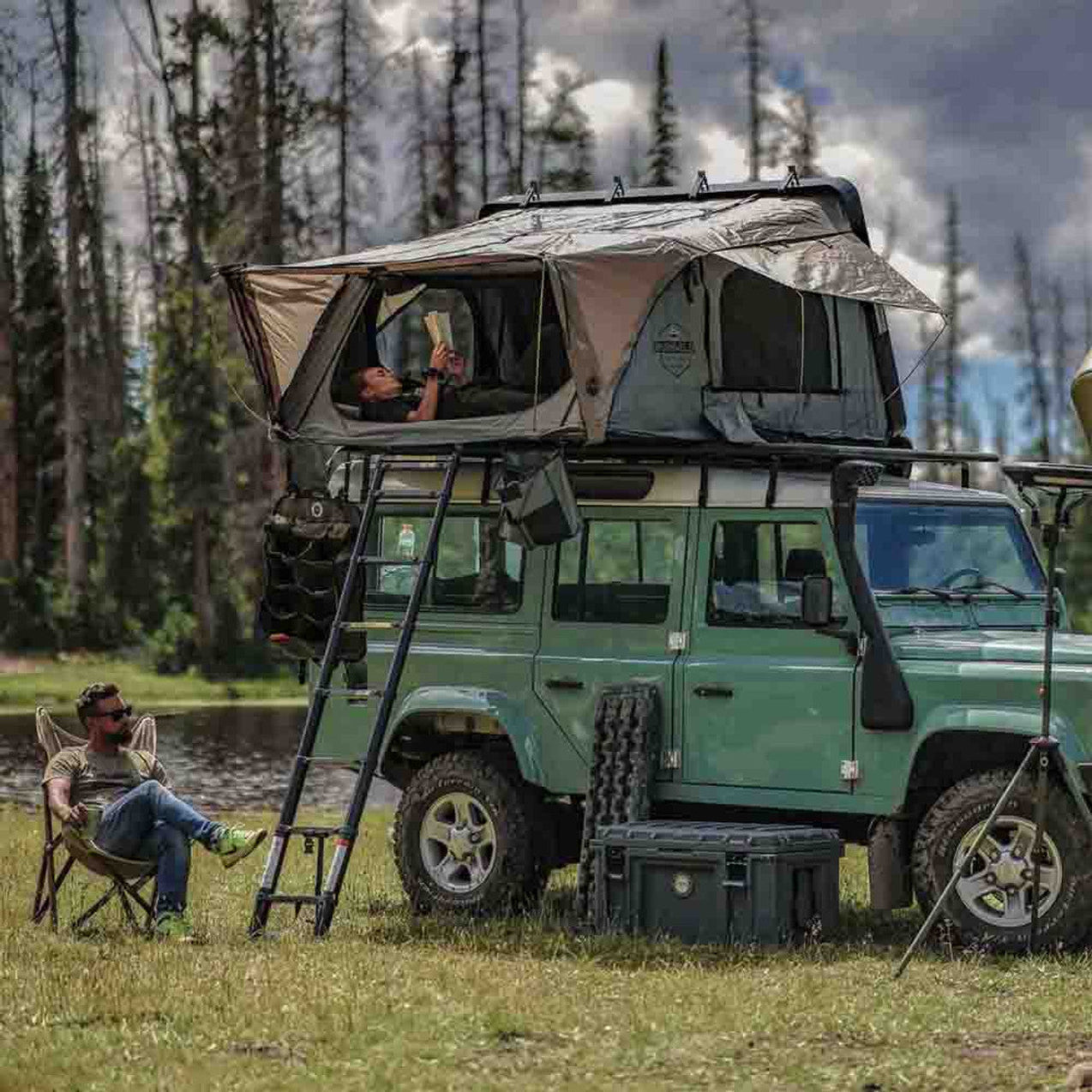 Overland Vehicle Systems HD Bushveld II Cantilever Hard Shell Roof Top ...